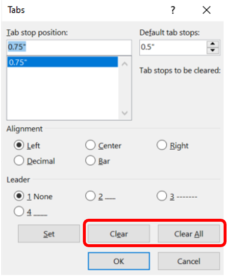 Setting Tab Stops Using the Tabs Dialog Box – Ryn Nicol